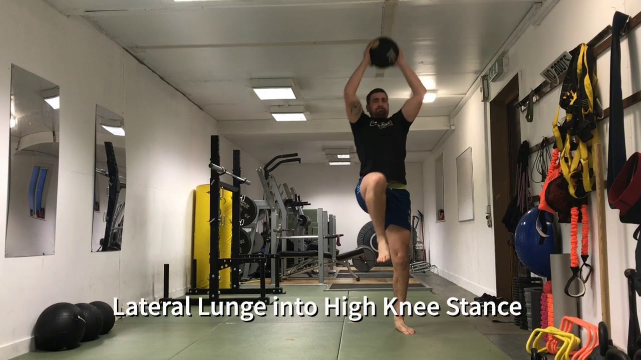 Lateral Lunge & Sprinter Press - YouTube