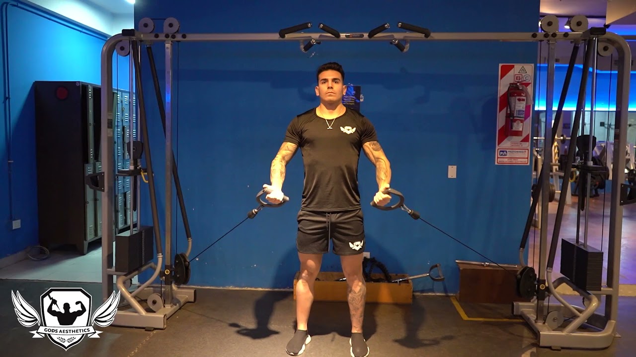 PECHO: elevación en polea con agarres posicionados desde abajo. - YouTube