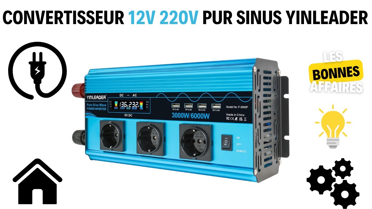 Quel est le meilleur convertisseur 12v 220v? Avis sur le Yinleader ...