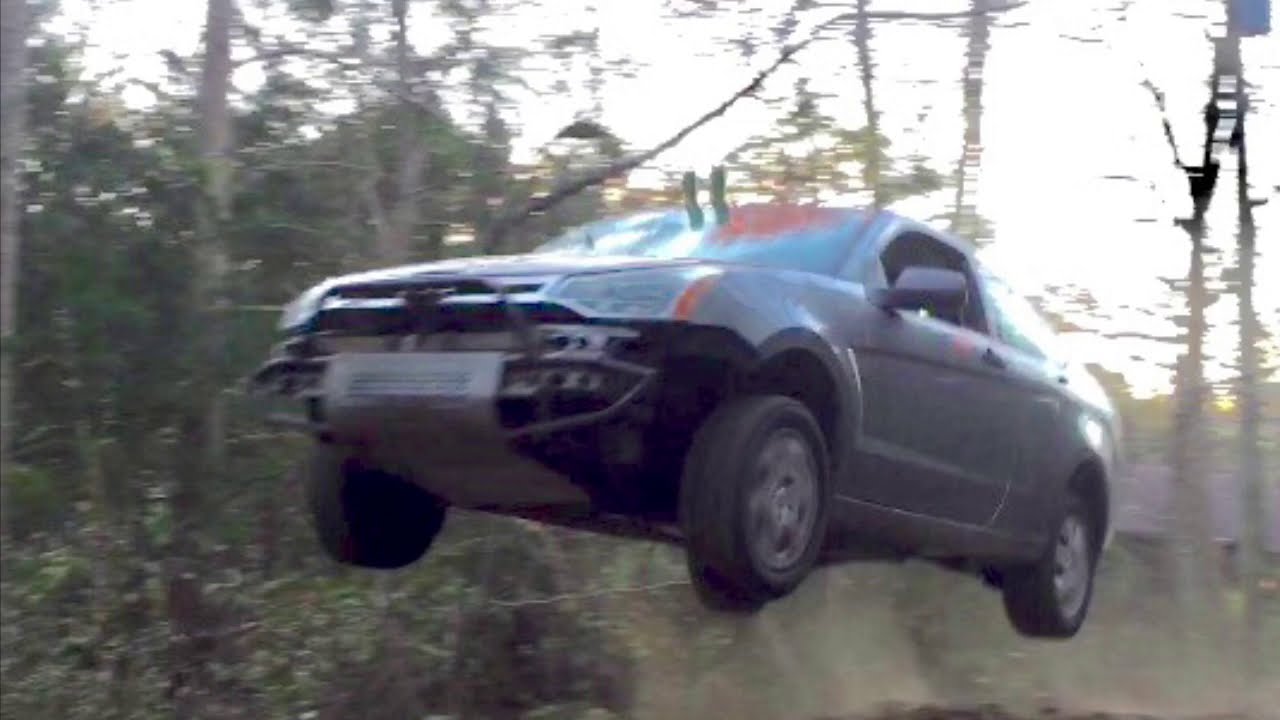 Jumping Cars At My home Rally Track - YouTube