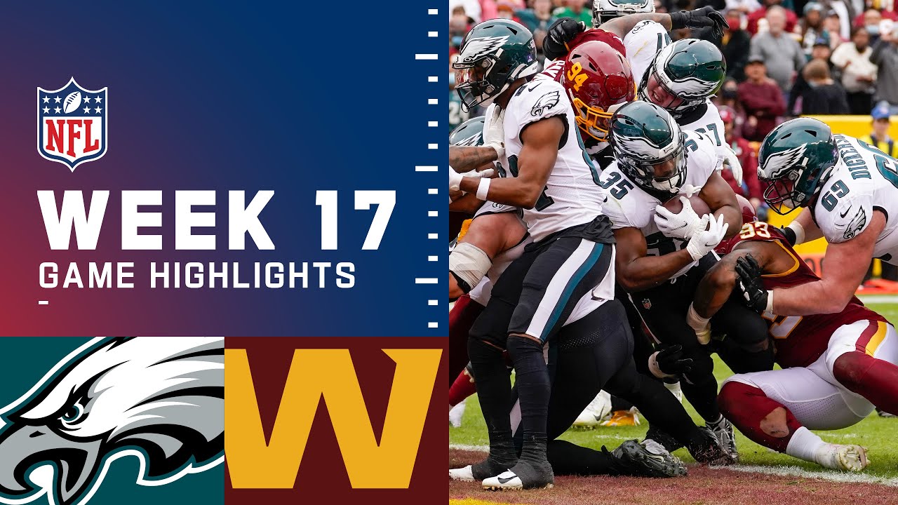 Eagles vs. Washington Football Team Week 17 Highlights | NFL 2021 - YouTube