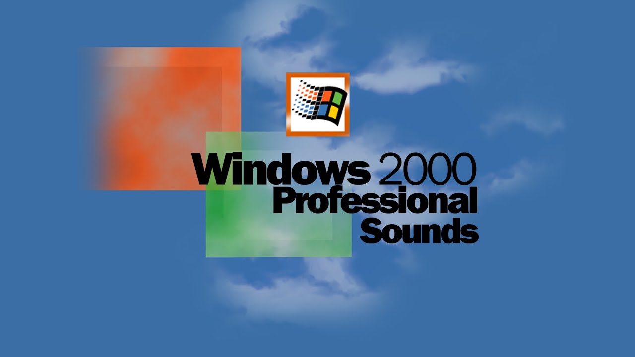 Windows 2000 sounds - YouTube