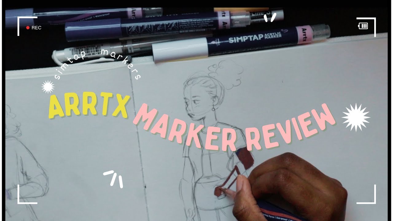 Draw with me! arrtx's new simtap markers! - YouTube