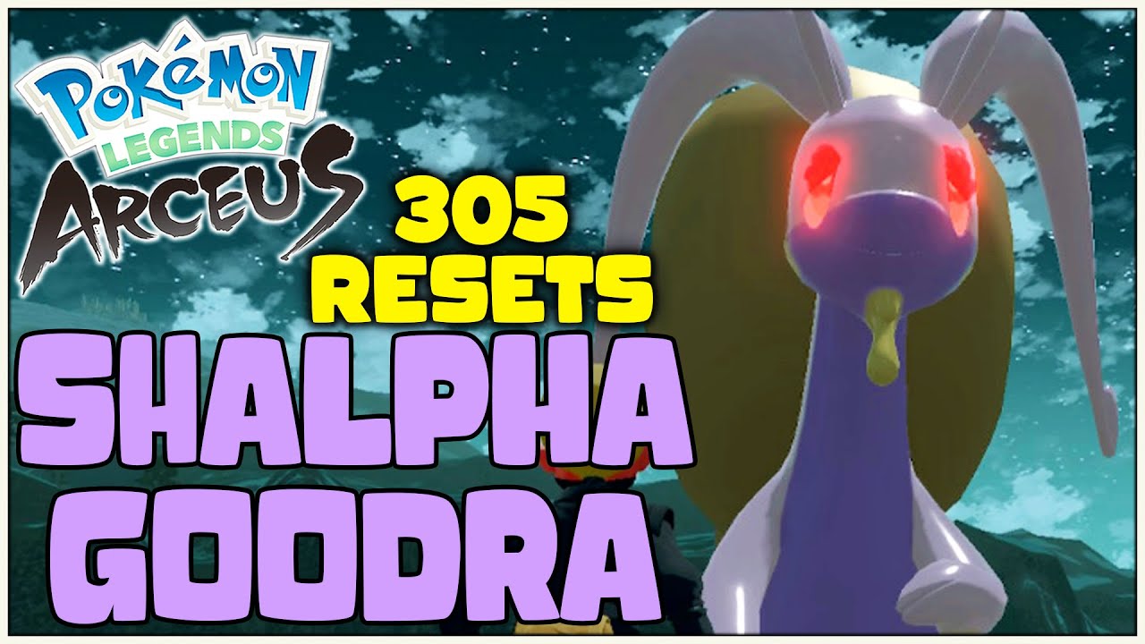 Shiny ALPHA Hisuian Goodra Reaction! *305 Resets* Pokémon Legends ...