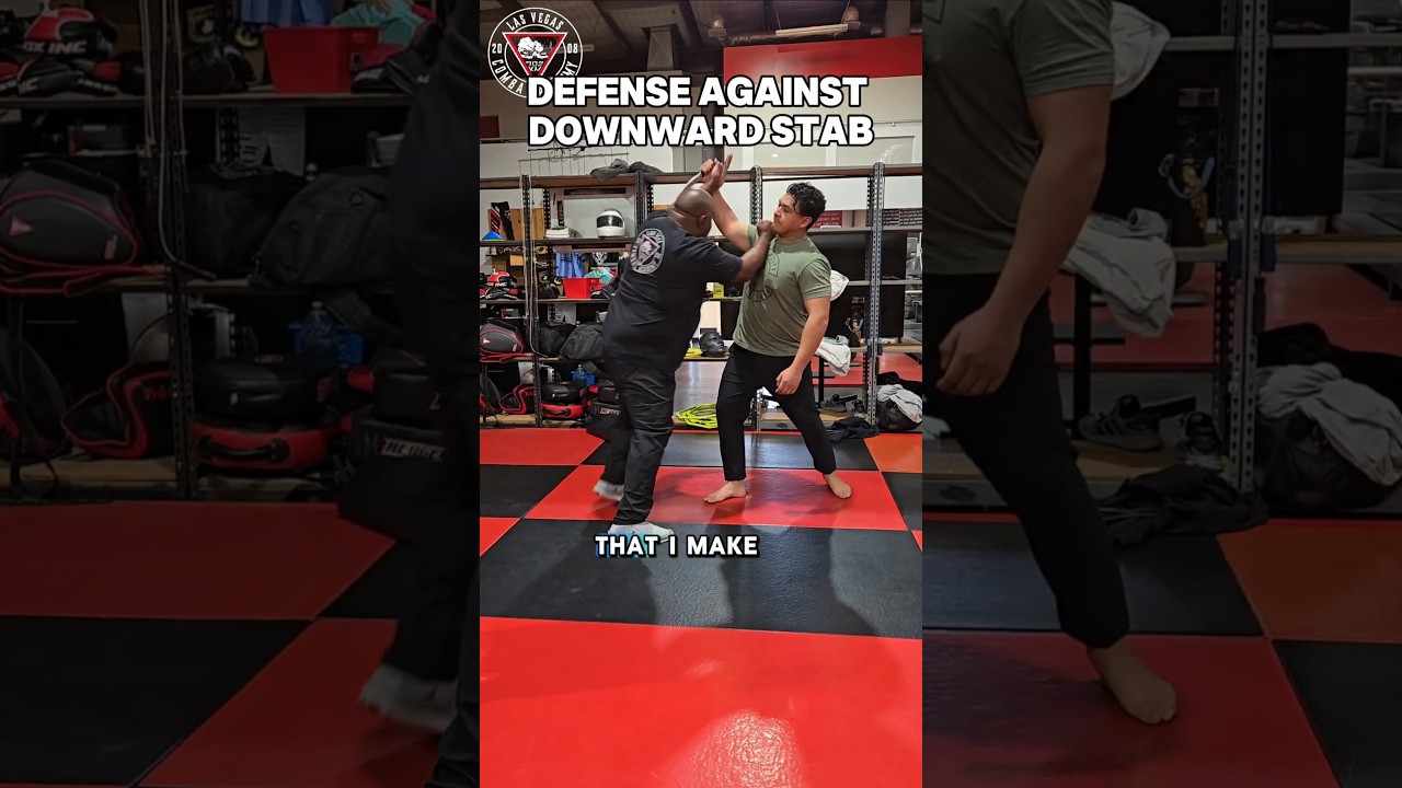 Defense against a downward stab. (Ice pick grip attack) # ...
