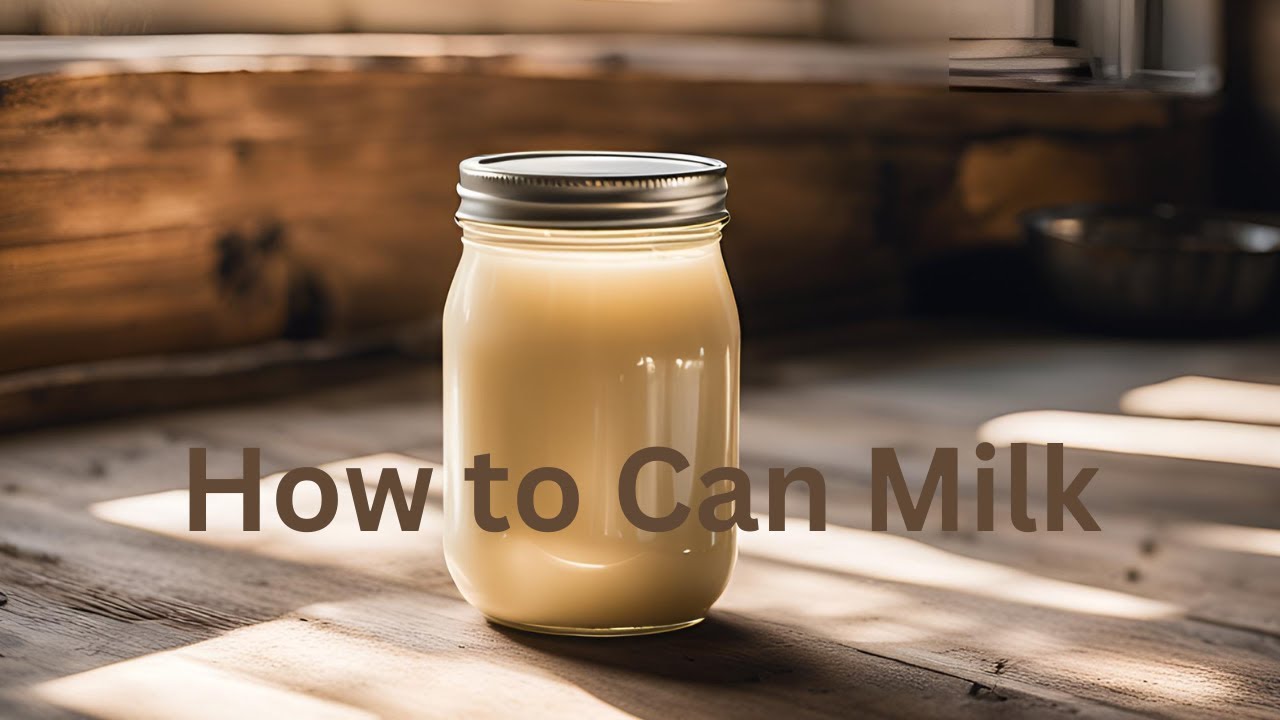 Fast and Easy way to store Milk. Canning Milk ~ A long term food ...