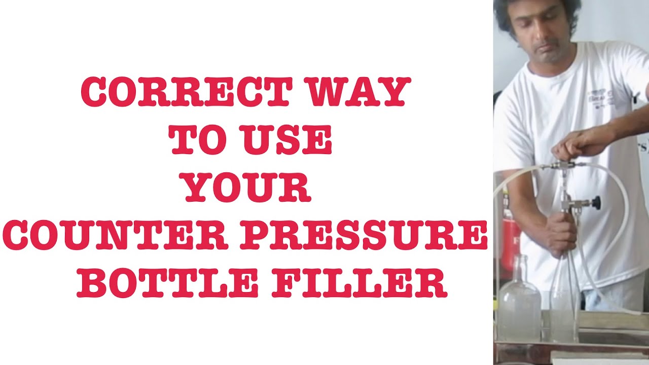 The correct method to use your counter pressure bottle filler - YouTube