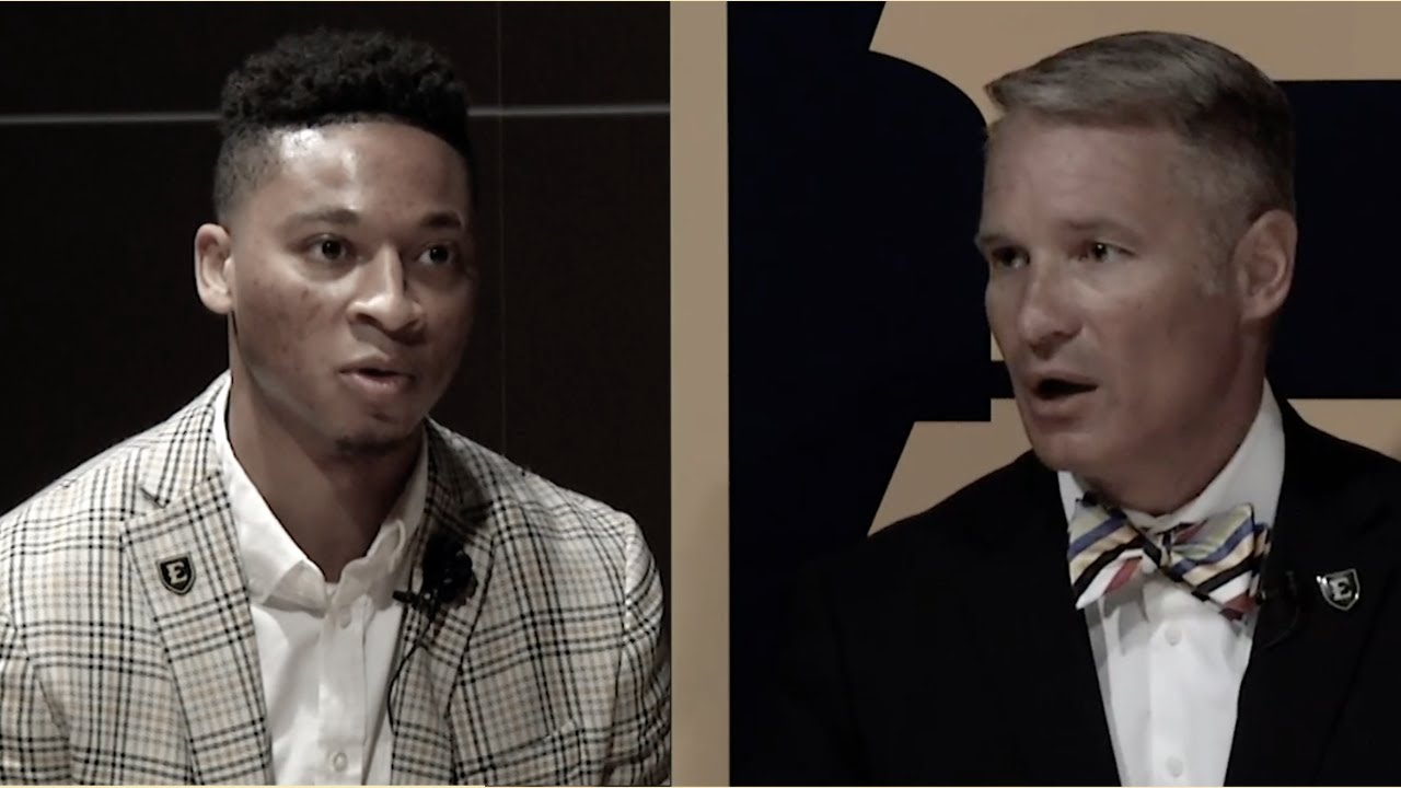 Jerseys For Social Justice: Calvin Claggett and ETSU President Brian ...