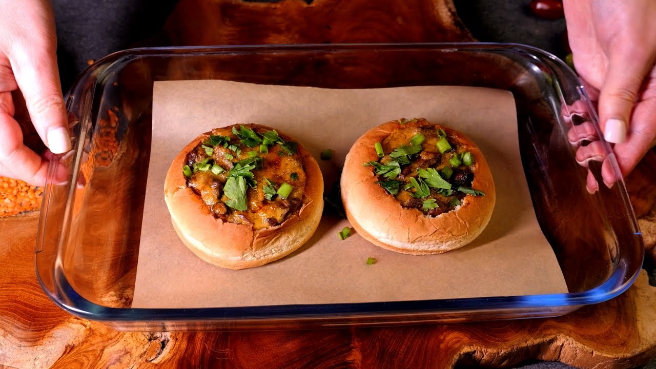 Mushroom Julien Recipe! EASY Homemade Stuffed Buns Recipe VEG! Russian ...