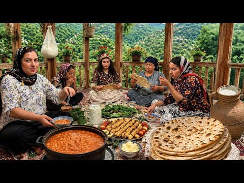 Simple Rural Life in Northern Iran | Fresh Beans,Homemade Bread &Family Traditions Village 🌿🍞