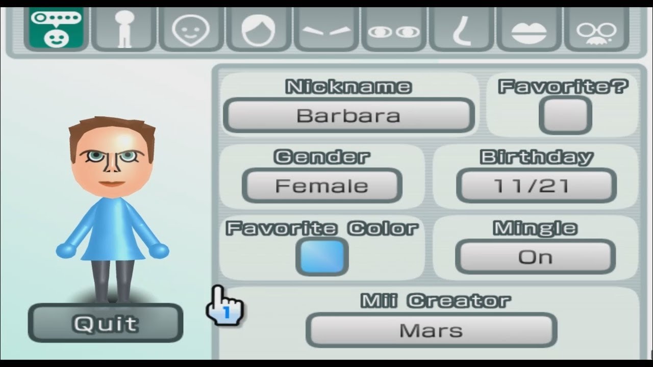 Barbara - Wii Sports - Mii 949 - YouTube