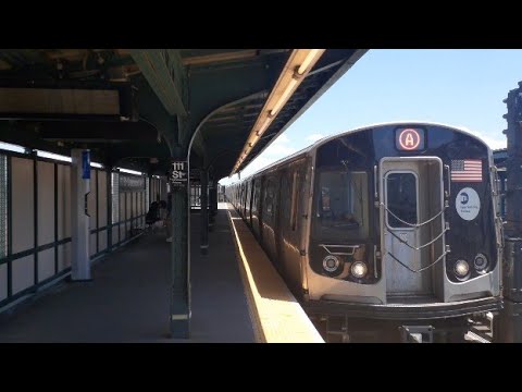 IND Fulton Street: Inwood 207th Street bound R179 (A) train at 111th ...