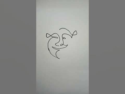 Easy one line drawing for beginners#tutorial#art#drawing#viral#shorts# ...