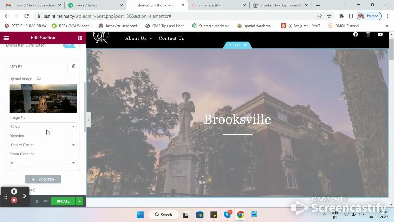 How make background zoom effect in elementor page builder... - YouTube