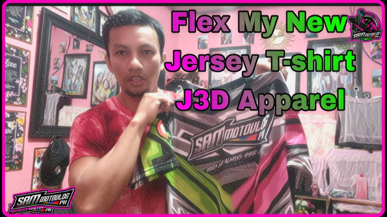 My New Jersey T-shirt J3D Apparel (SAM MotoVlog Ph) - YouTube