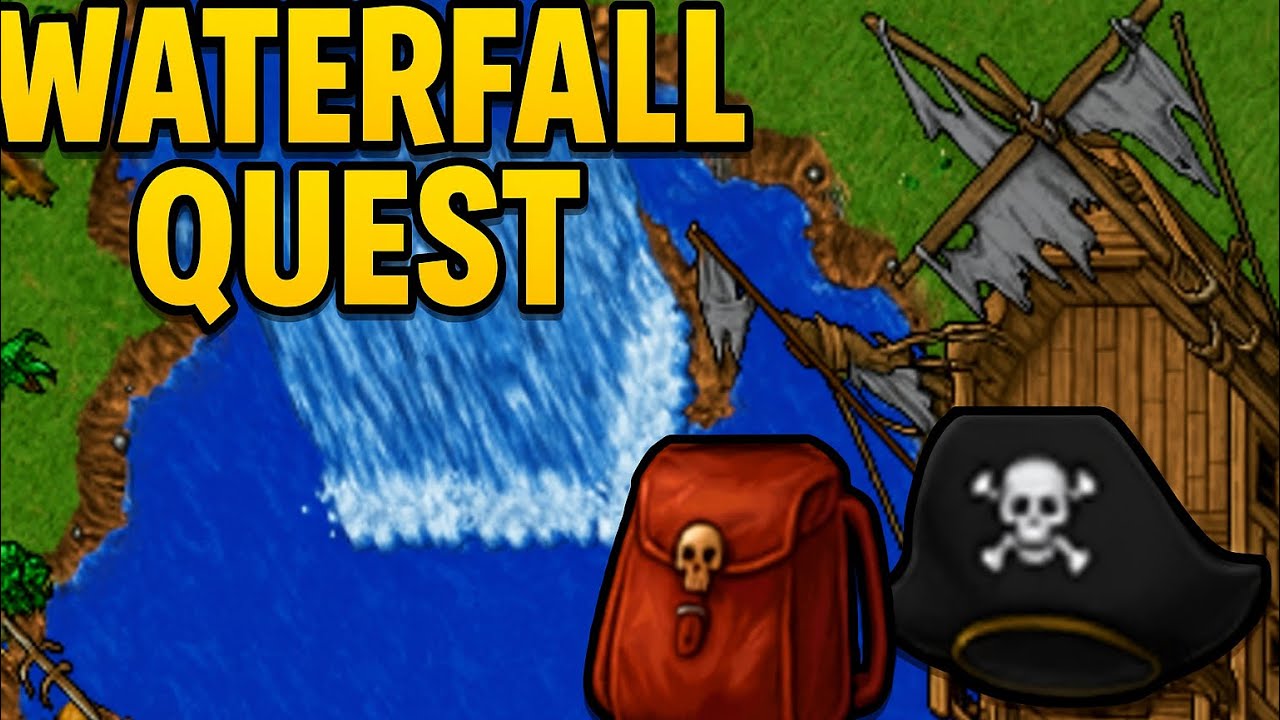 Waterfall Quest no Tibia: Tesouro PIRATA Escondido em Port Hope ...