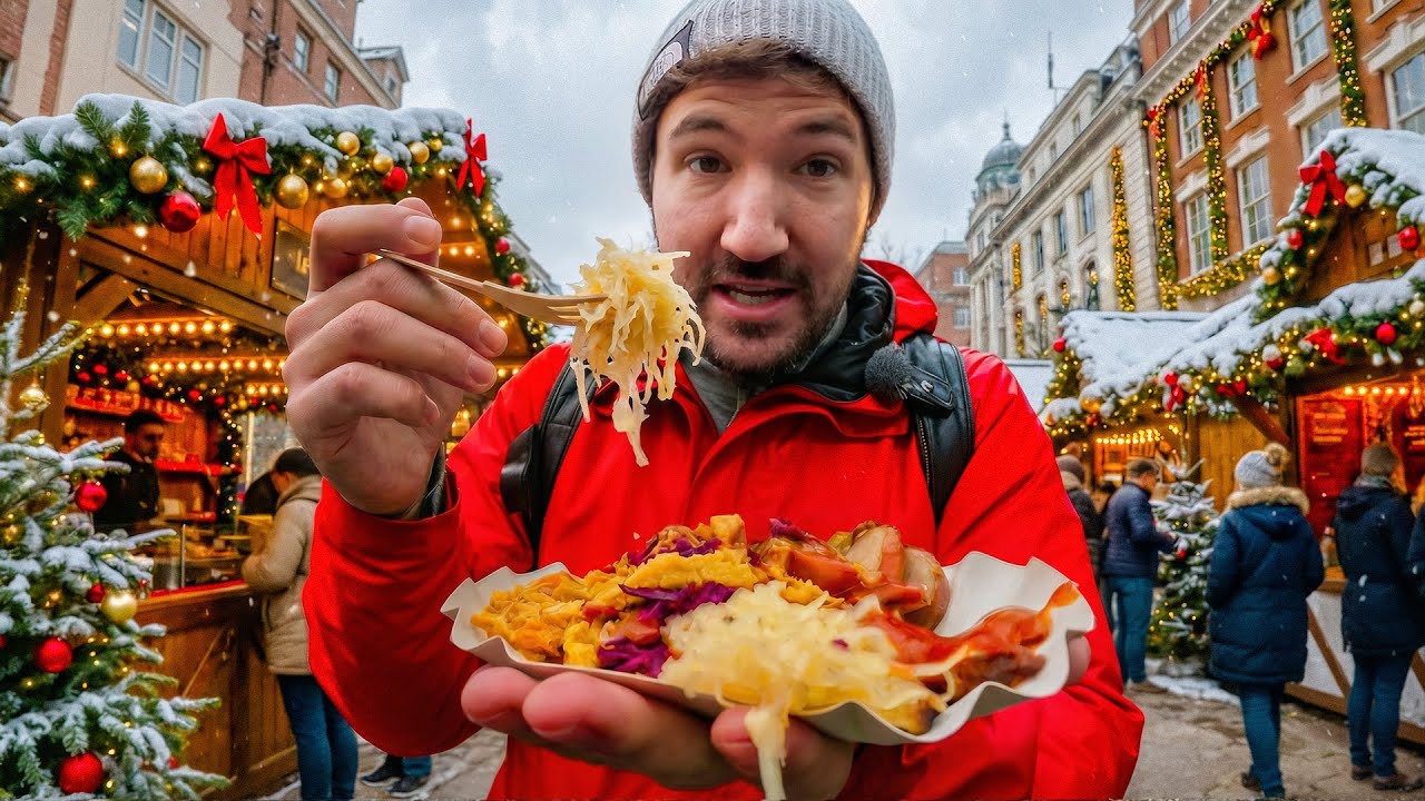 Finding The Best Christmas Market Food in London - YouTube