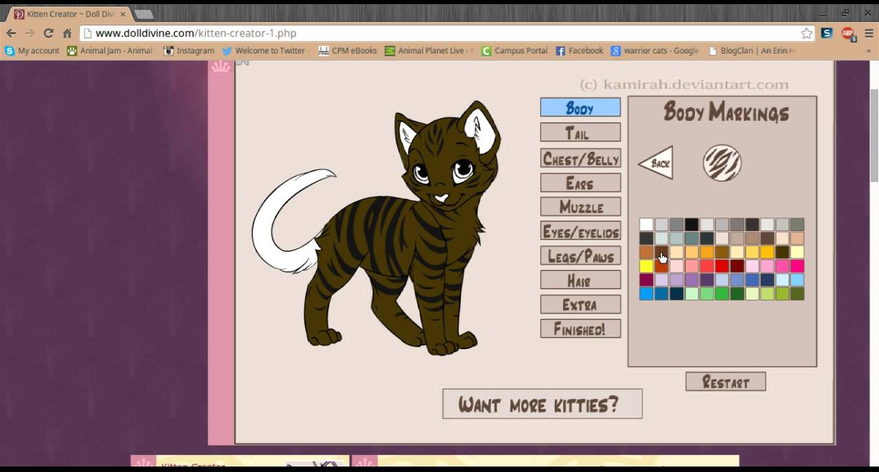 kitten creator 1 with Nightmist and Willowtail - YouTube