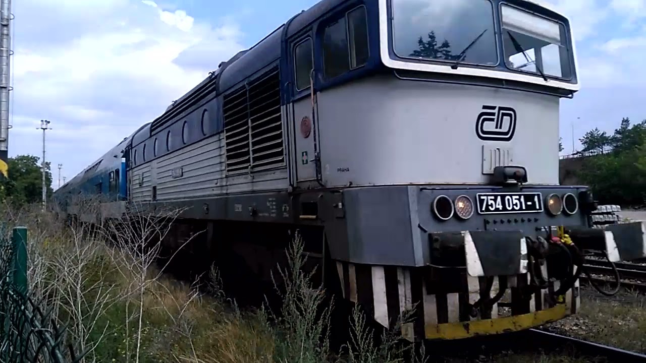 Prujezd Stanici Praha Modrany Brejlovec 754.051-1 sobota 8. září 2018 ...