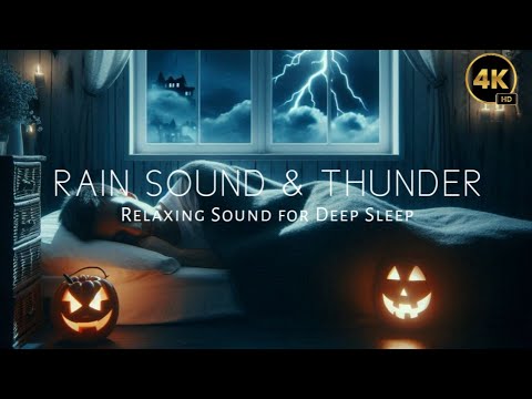 Spooky Halloween Ambience On Rainy Night : Spooky Sounds, Heavy Rain ...