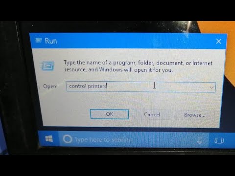 how to open devices and printers by run command in windows 10 laptop - YouTube