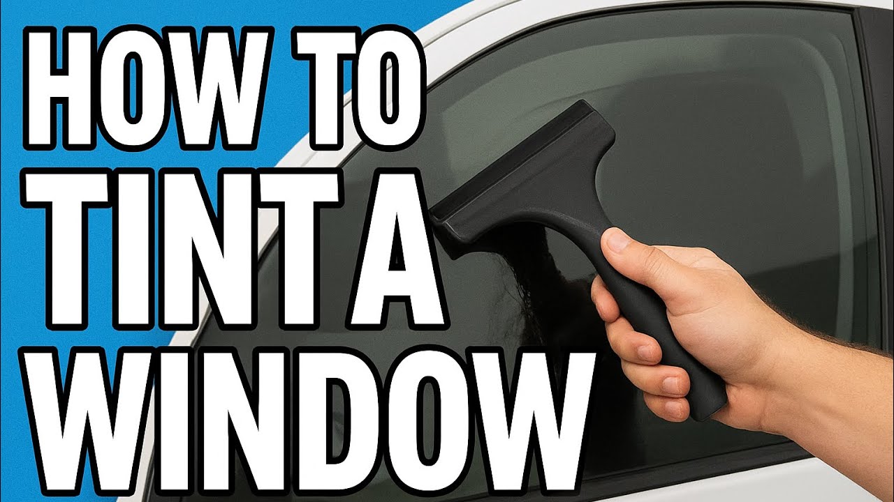 HOW TO TINT A WINDOW.. - YouTube