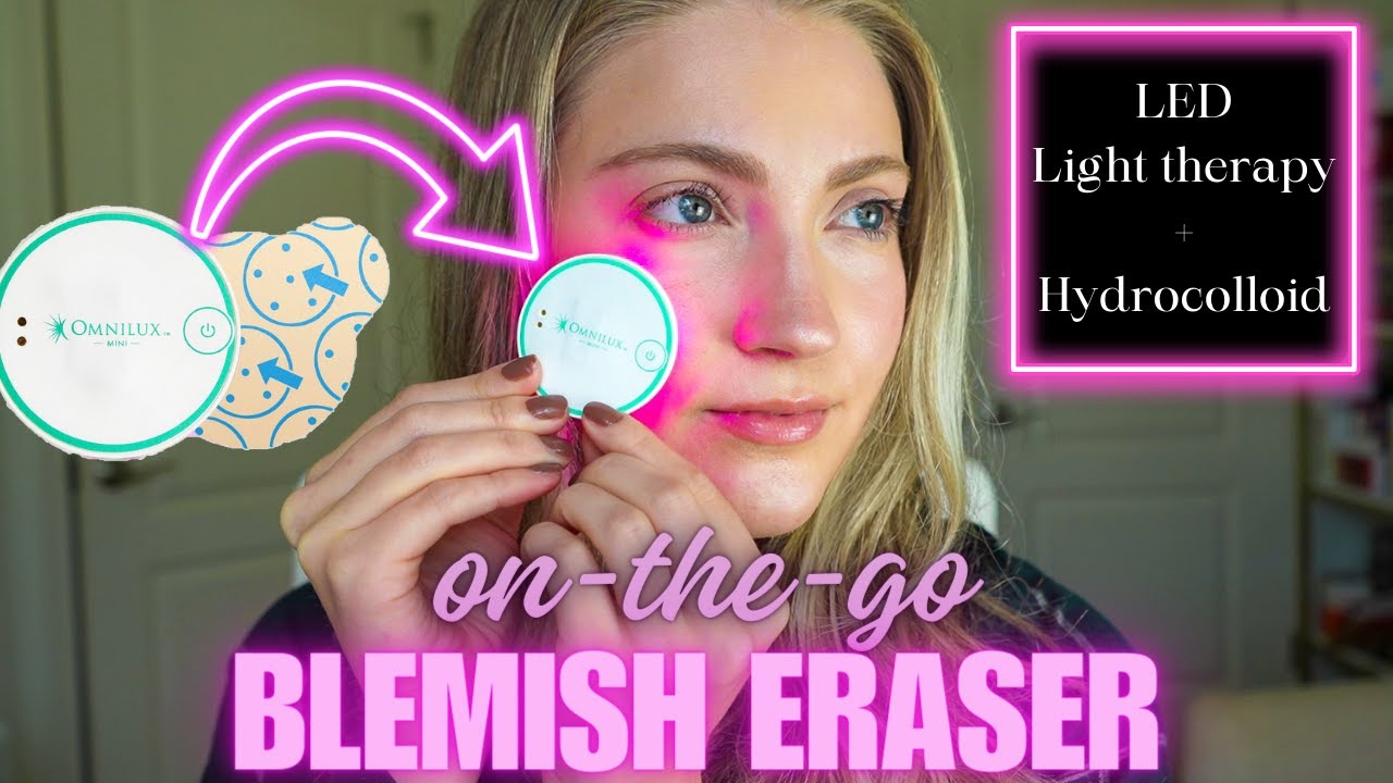 Omnilux Blemish Eraser (LED Therapy & Hydrocolloid) | HOW TO USE ...