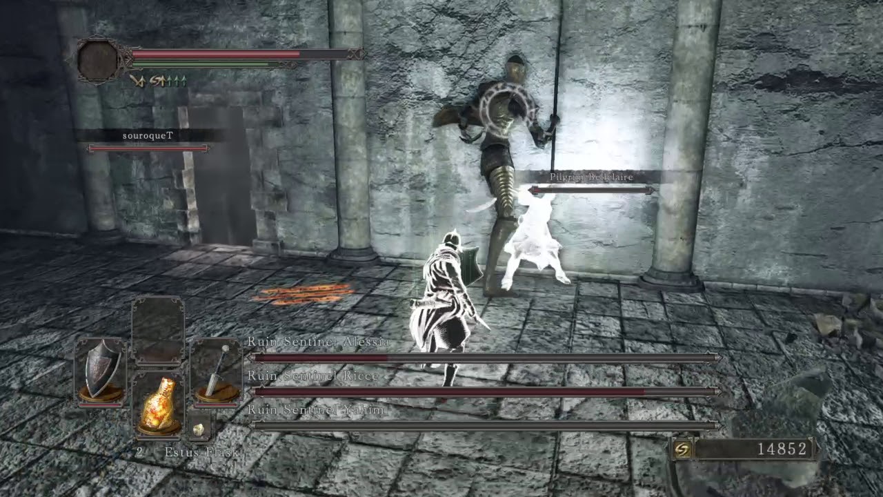 DARK SOULS™ II : Defeating Ruin Sentinels for Allies - YouTube