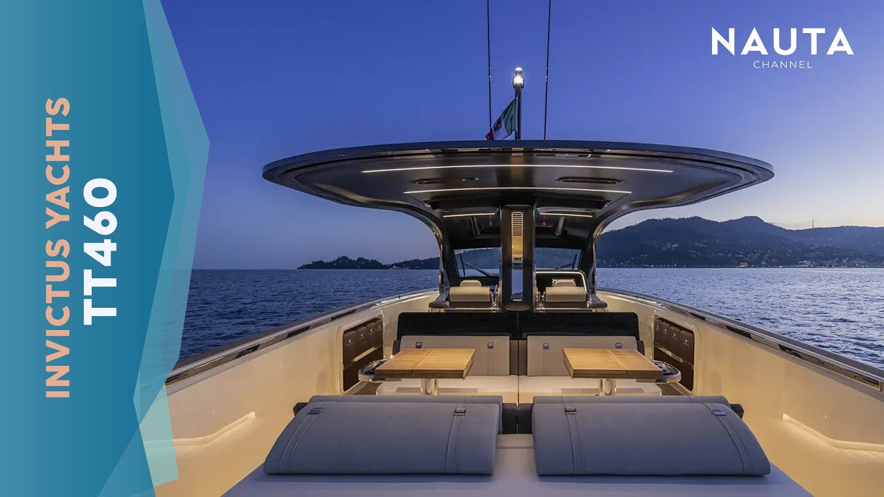 Invictus Yachts - TT460 - POV boat tour esterni e cabine - YouTube
