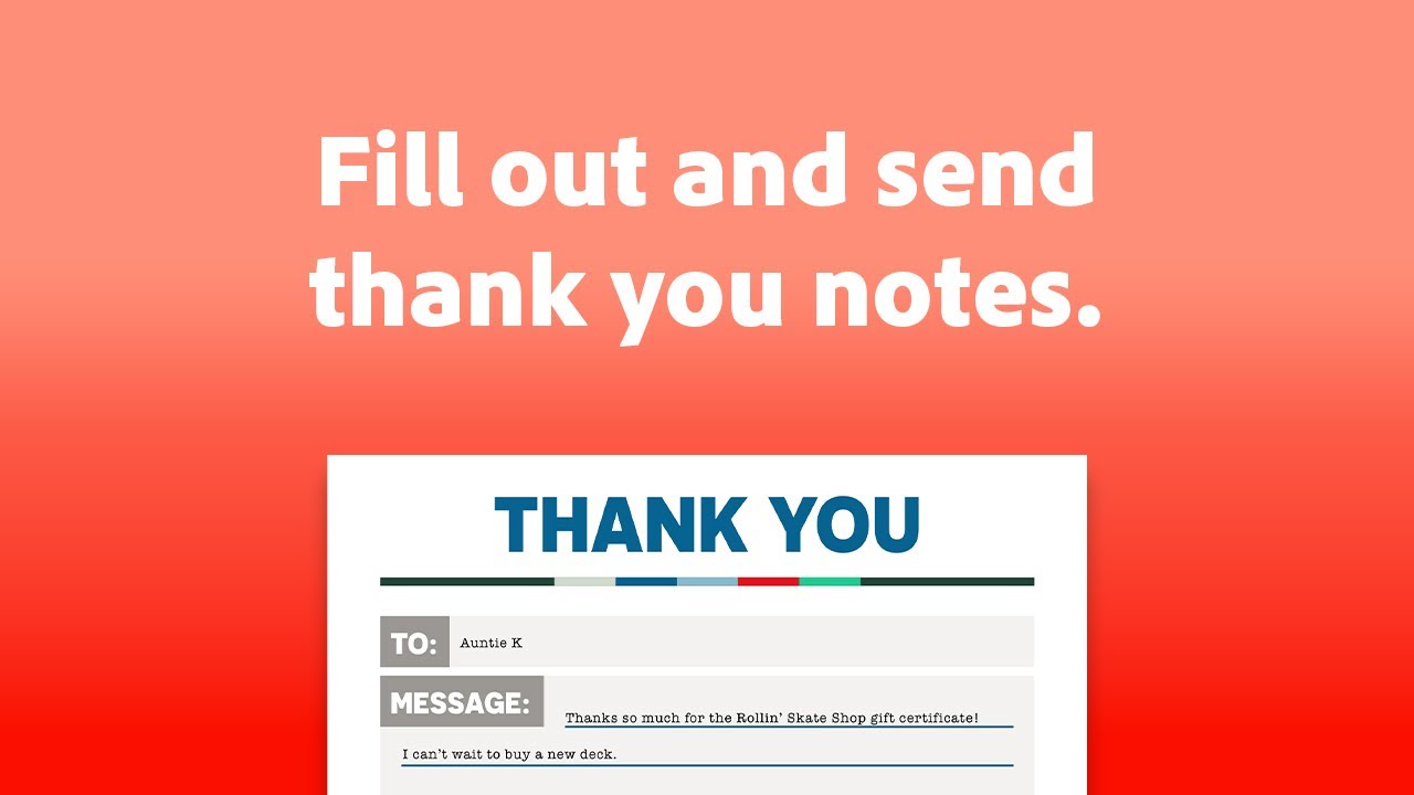 Give thanks with Adobe Acrobat | Adobe Acrobat - YouTube