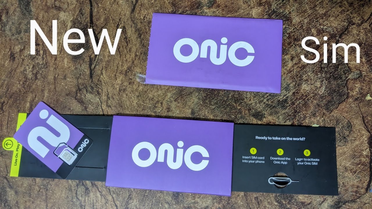 new onic sim unbox #onic - YouTube