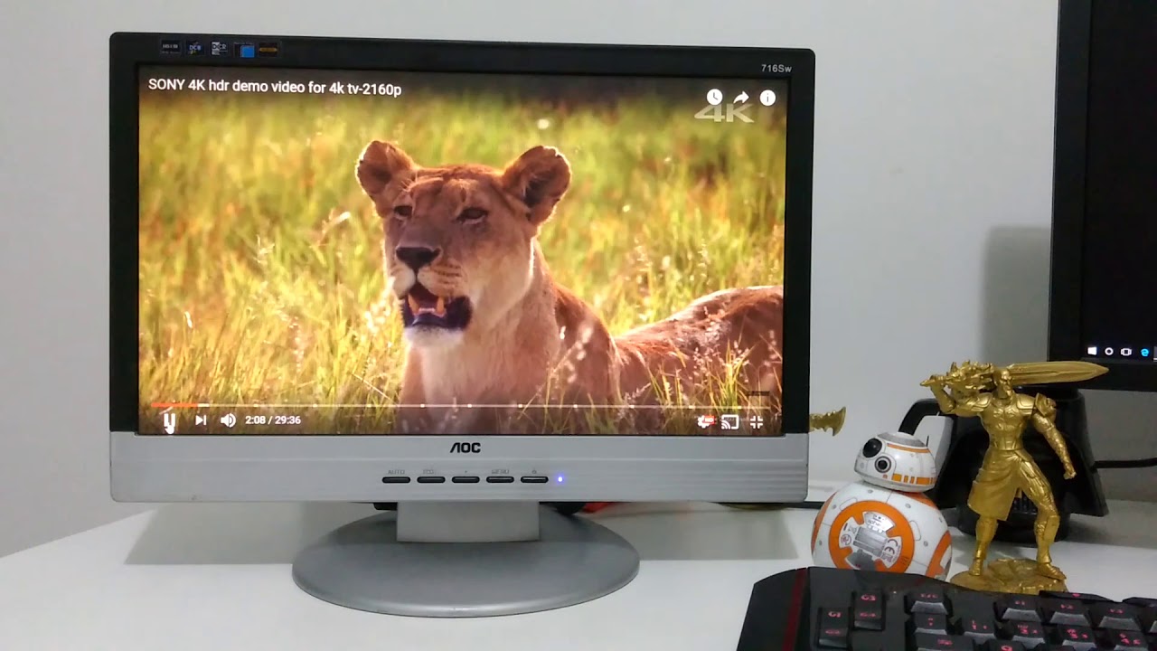 Monitor AOC TFT17W80PS Teste de Vídeo - YouTube