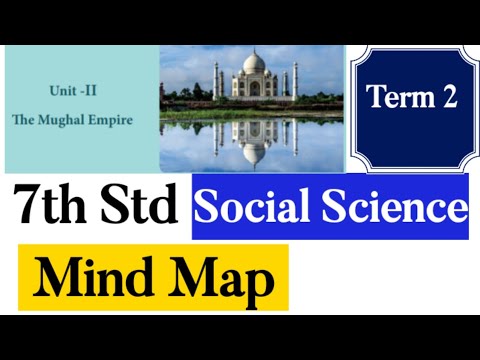 7th Std - Social | Term 2 -Unit 2 | The Mughal Empire - Mind Map - YouTube