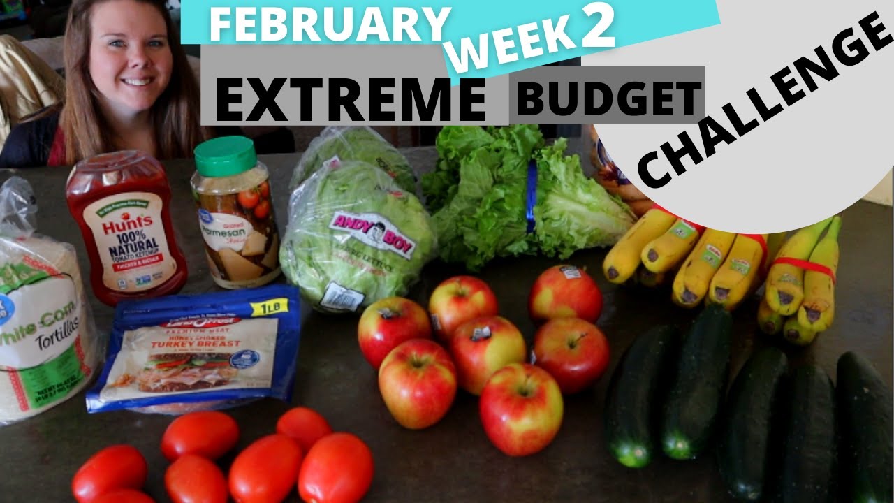 EXTREME GROCERY BUDGET CHALLENGE || FEBRUARY WEEK 2 - YouTube