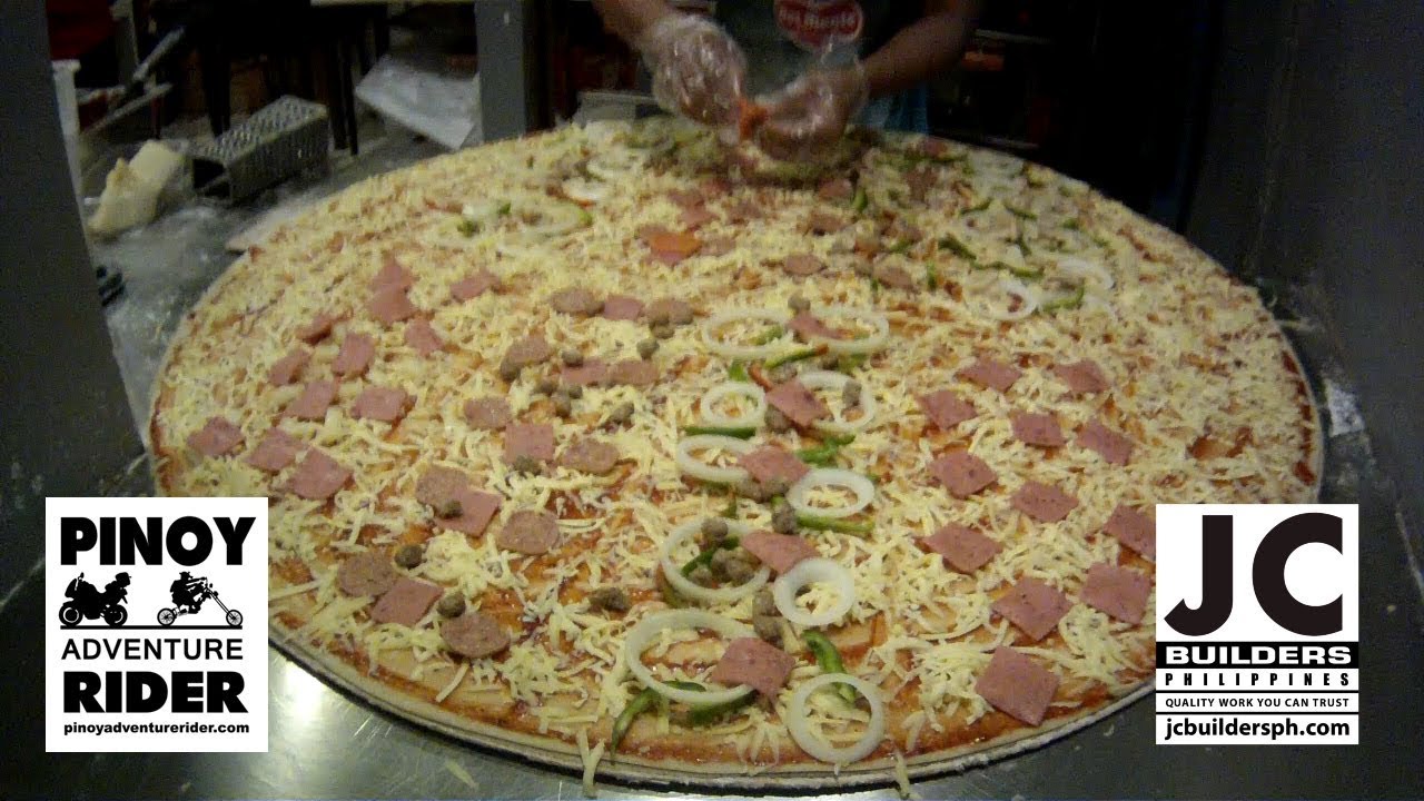 Big Guys Pizza ~ 36 inches of real goodness - YouTube