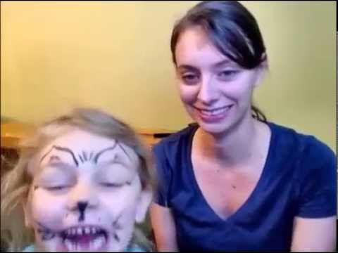 How to Draw Cat Face with Liquid Eyeliner - YouTube