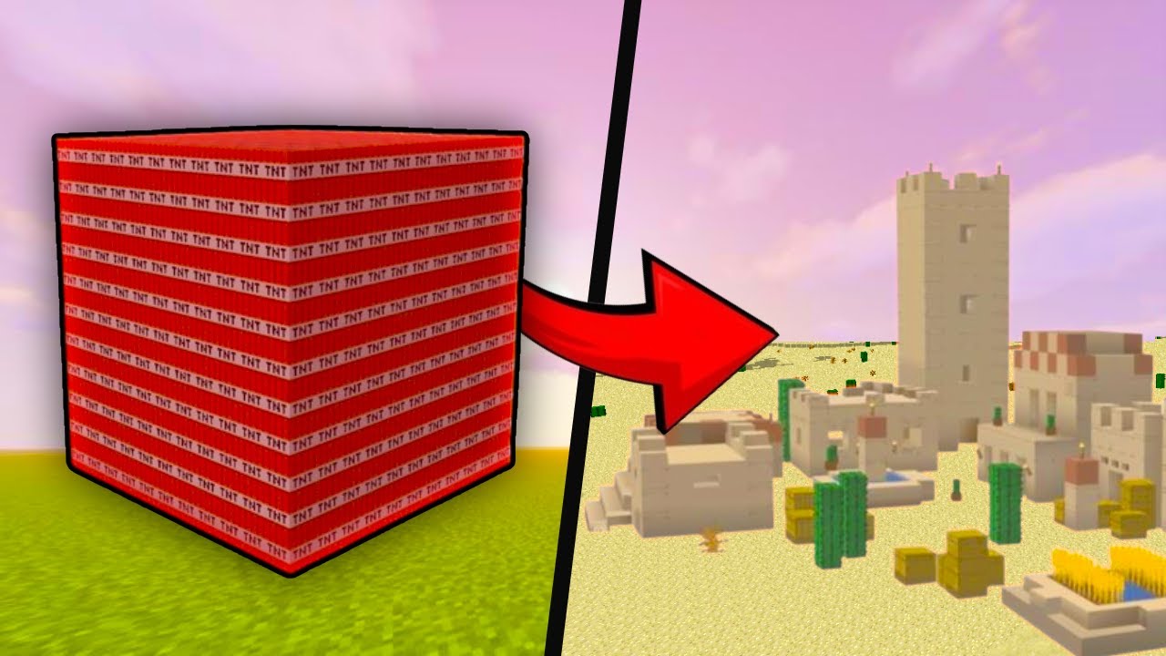 🔴Minecraft - Green TNT Village (Day 1) - YouTube