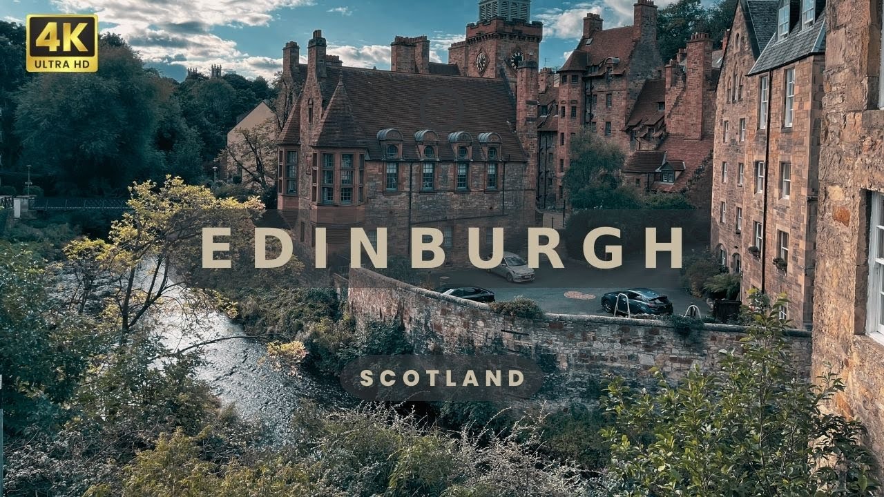 [4K] DARK ACADEMIA autumn mood: Relaxing walk in Edinburgh, the capital ...