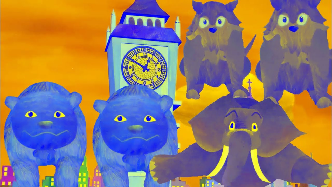HICKORY DICKORY DOCK-RANDOM COLOR EFFECTS//AMAZING COLOR ANIMALS ...