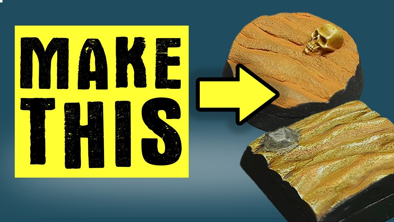 Basing Tutorial | Desert Bases | warhammer 40k - YouTube