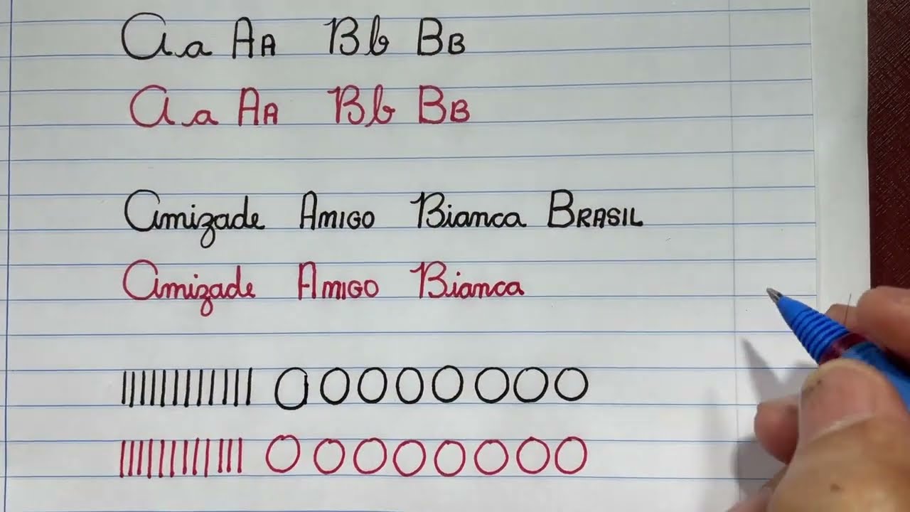 ALFABETO CURSIVO E LETRA DE FORMA. COMO POSSO MUDAR A LETRA. AULA 1 - A ...
