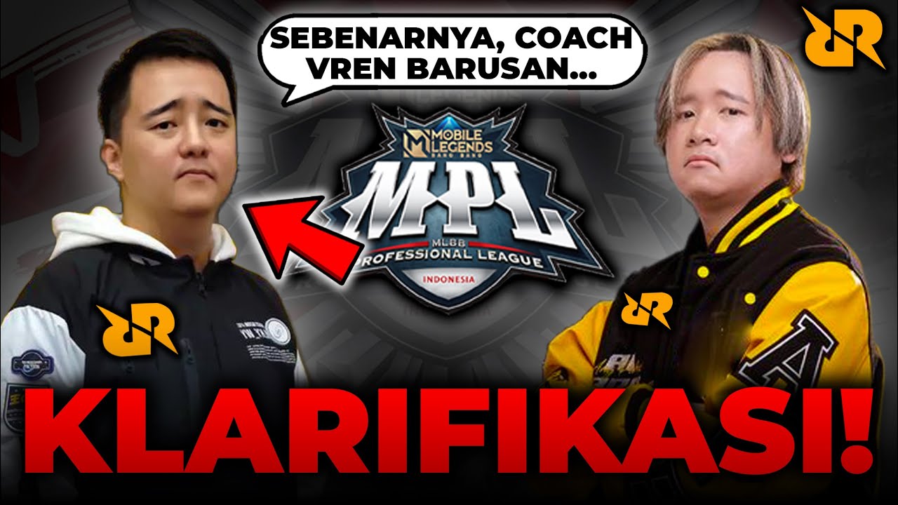 KLARIFIKASI!! ALASAN COACH RRQ VREN MENGHILANG!!!😱 - YouTube