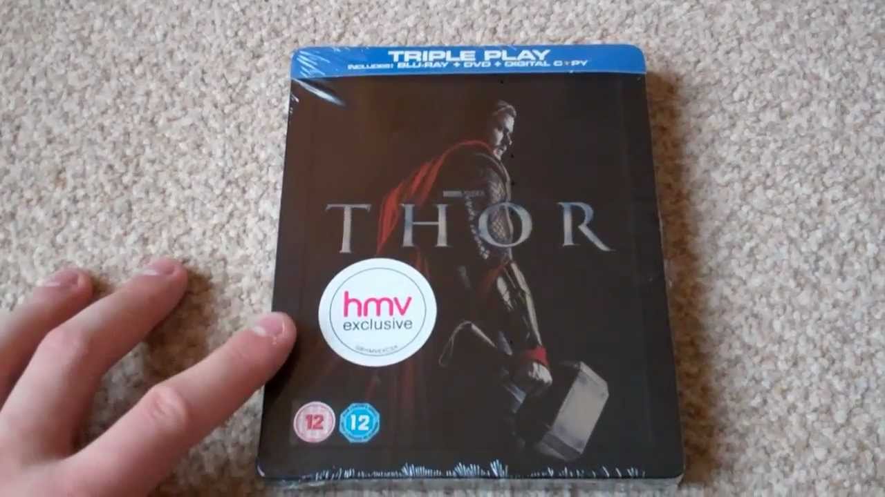 Thor Blu Ray Steelbook Unboxing - YouTube