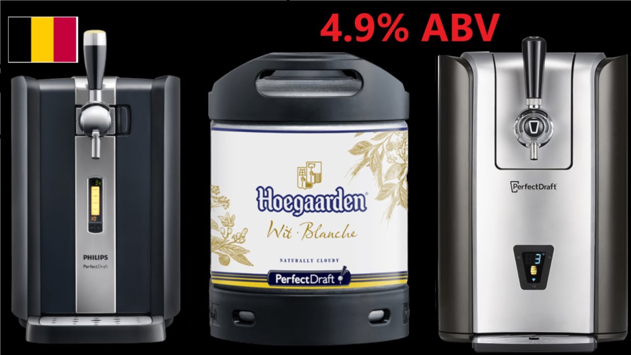 PerfectDraft Pro Hoegaarden 6L Keg 4.9% ABV Revisited Wit Beer - YouTube