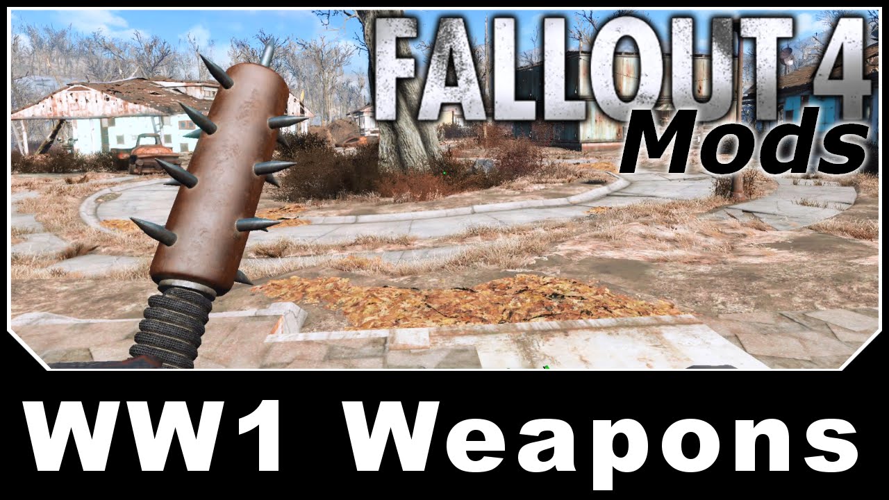 Fallout 4 Mods - WW1 Weapons - YouTube