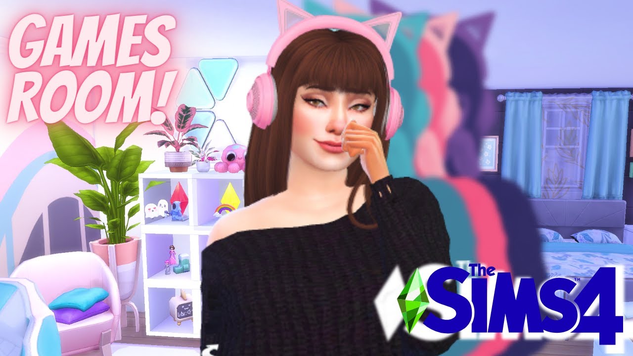 Aesthetic Wheel challenge - Games room in The Sims 4 - YouTube