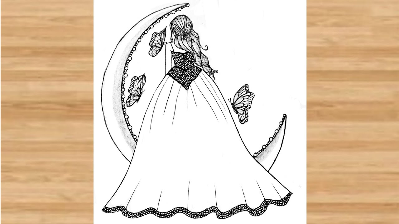 Gudiya Ka Chitra Kaise Banaen | How To Draw A Girl | Simple Fairy Girl ...