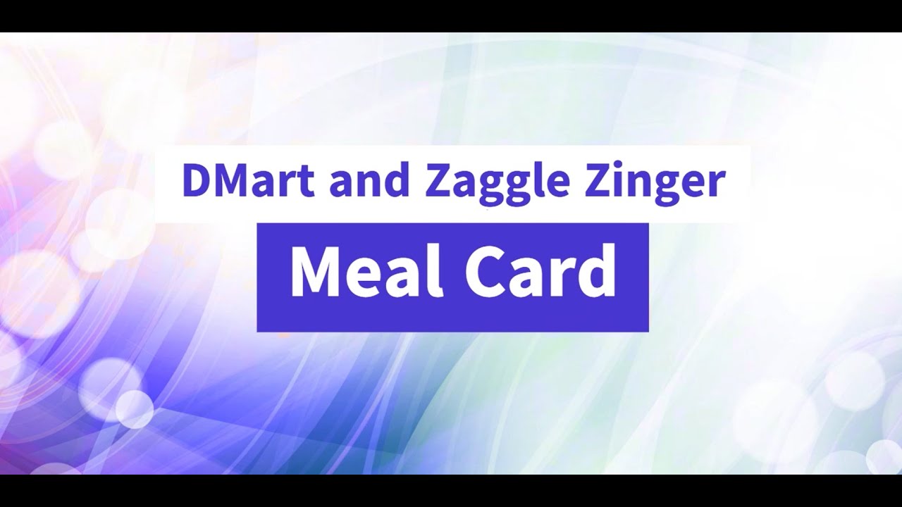 Dmart Ready and Zaggle Zinger Meal Card- Zaggle Save-Flexi benefits ...