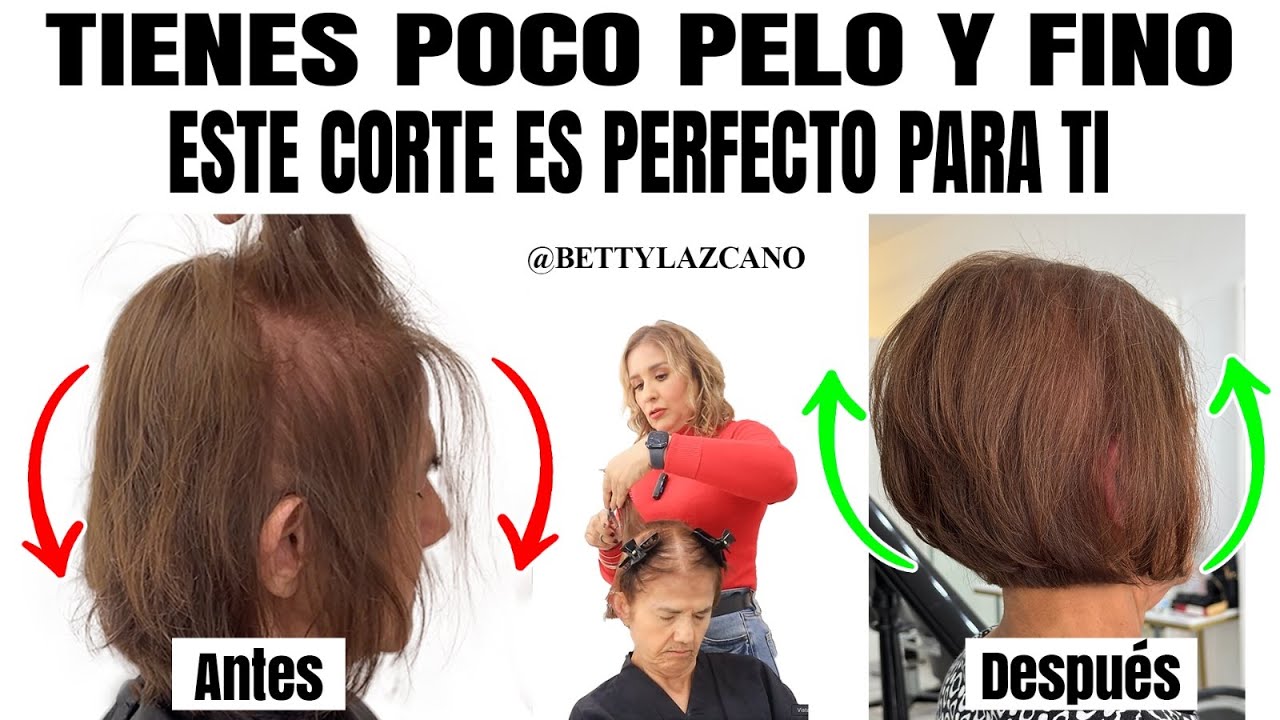 Tienes POCO PELO, DELGADO QUIERES un CORTE que se VEA con VOLUMEN y ...