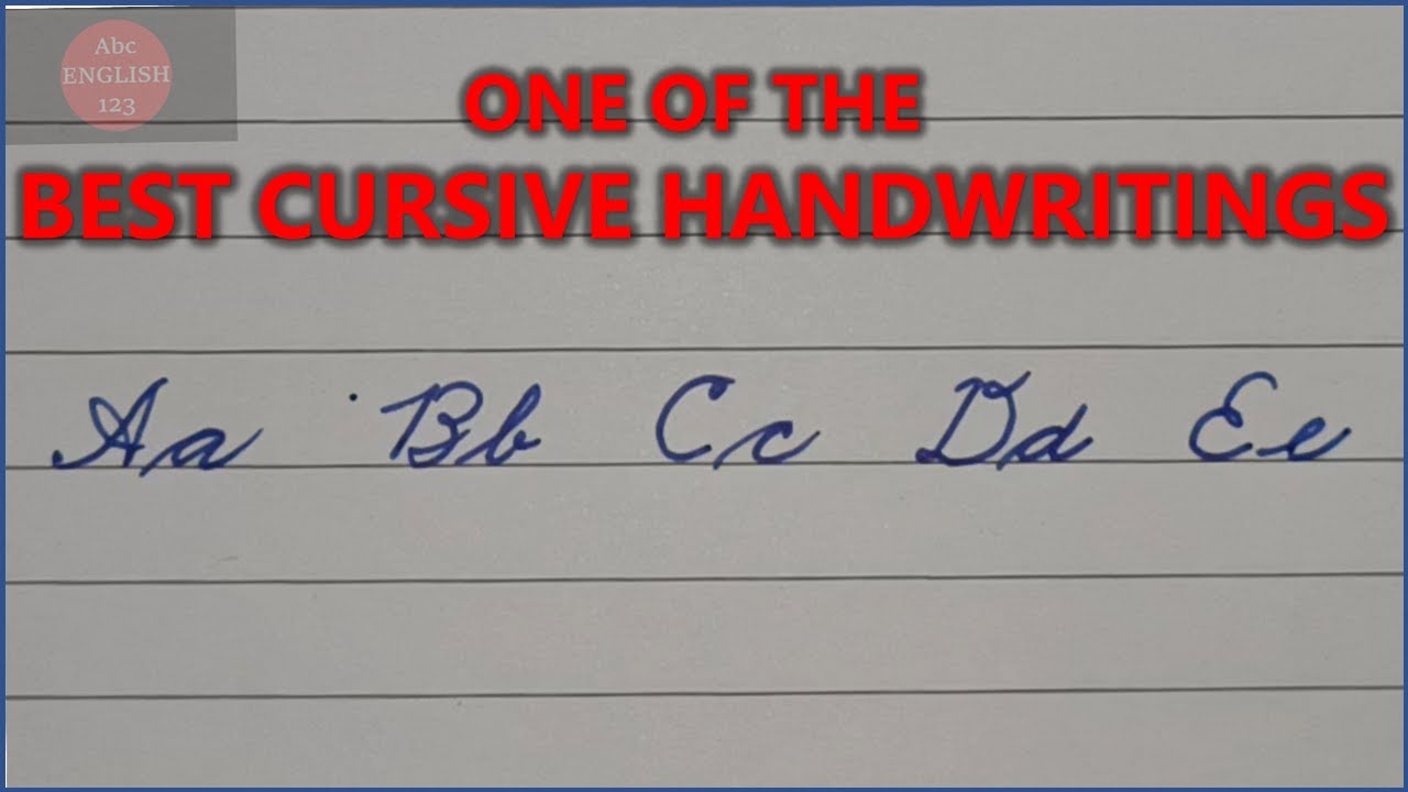 How to Write Cursive ABCD | Cursive ABCD Capital Letters and Small ...